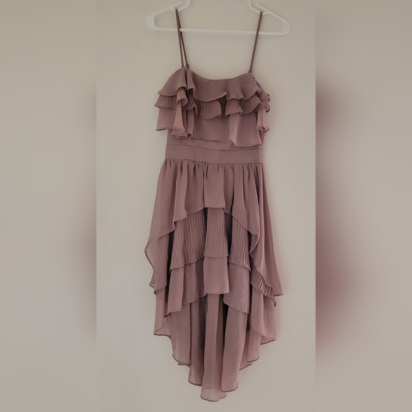 Double Zero | Dresses | Double Zero Ruffle High Low Dress | Poshmark